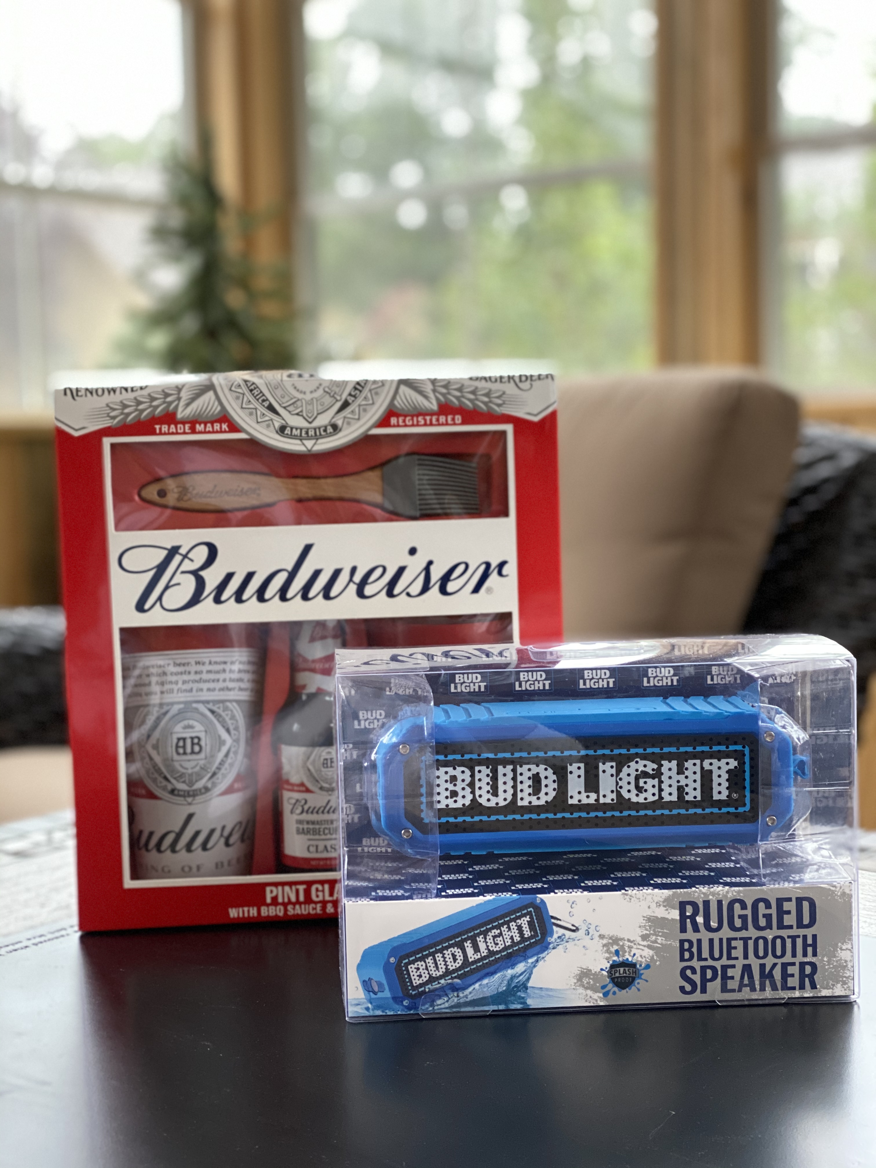 Budweiser Glasses and Speaker