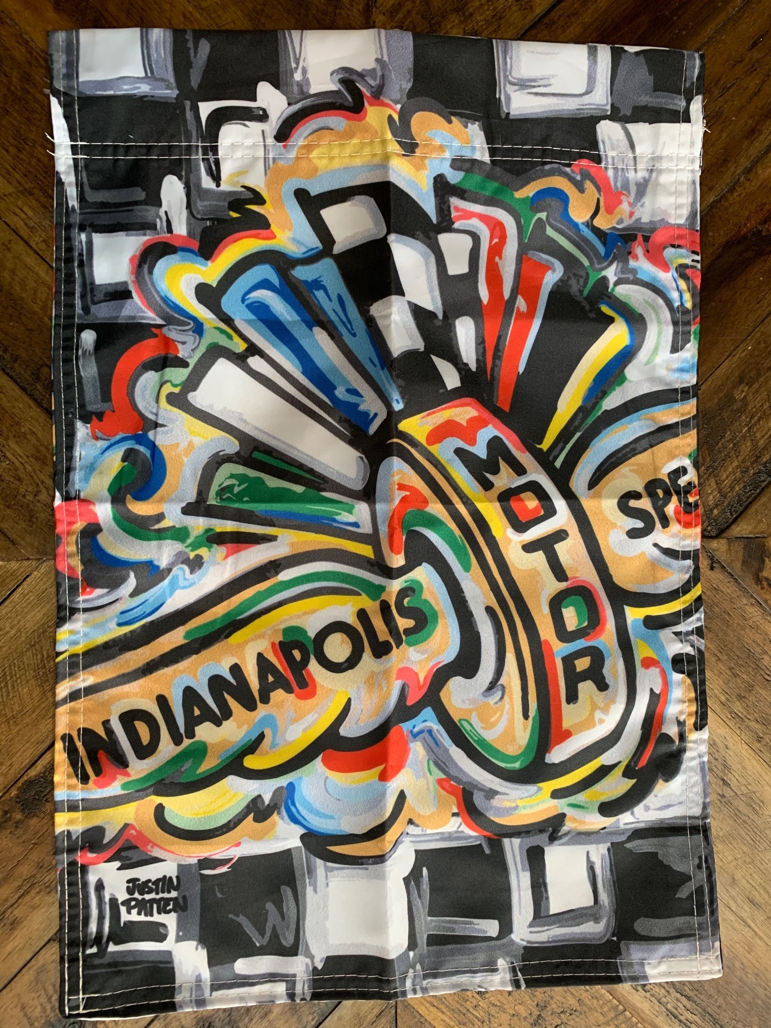 Speedway Garden Flags by Artist Justin Patten