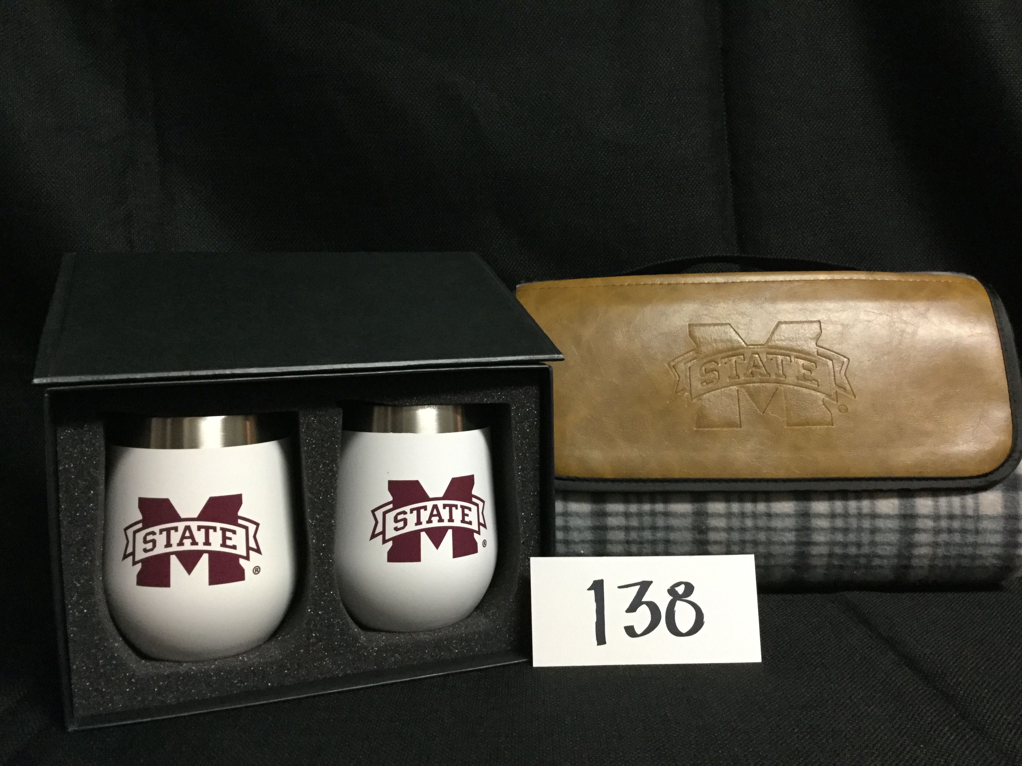 MSU 2-Insulated tumblers and fleece/PVC backed blanket