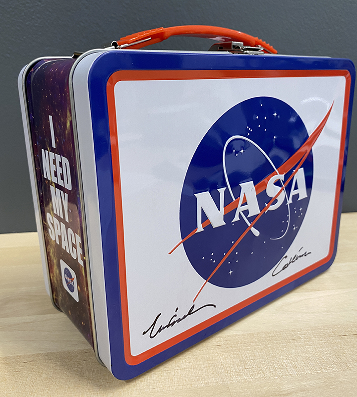 [SIGNED- COLLINS] NASA Tin Lunch Box