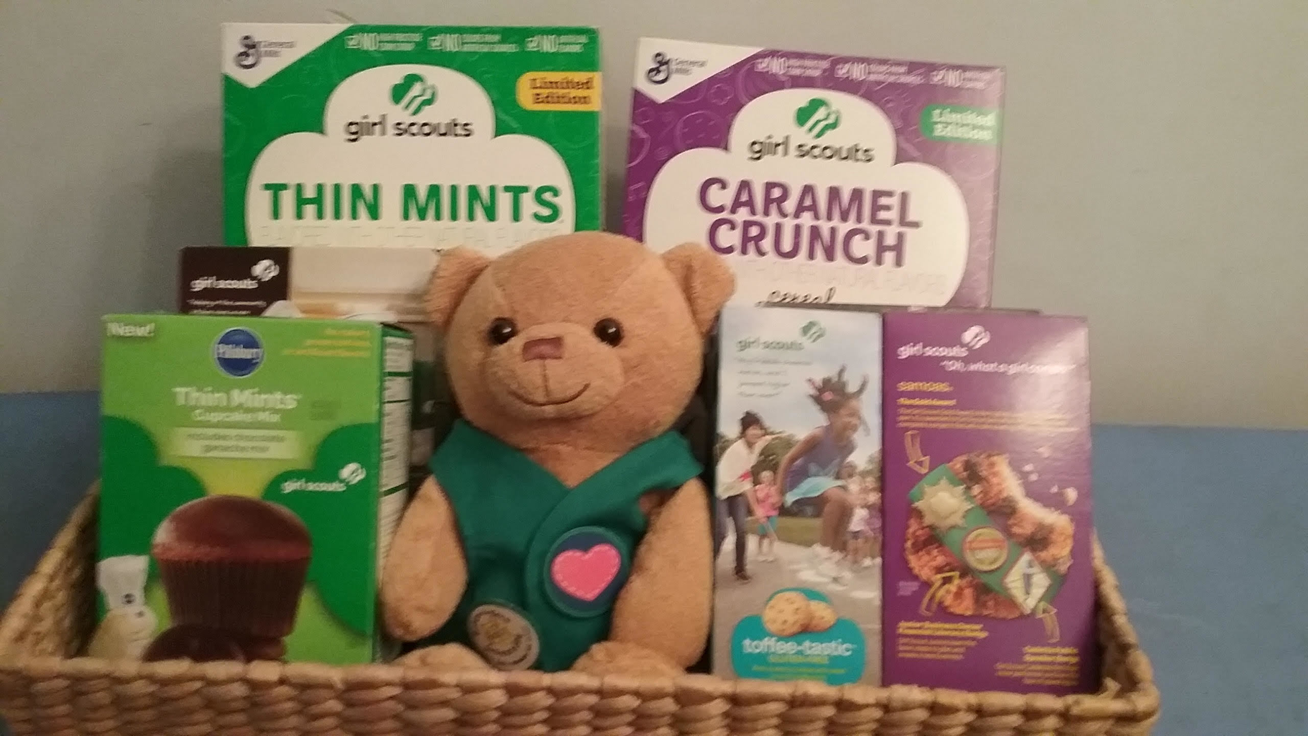 Girl Scout Cookie basket