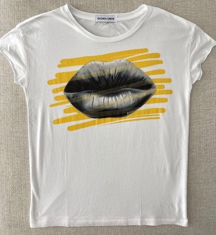 "Outside the lines" perfect fit tee | Wearable Art by Shonna Drew