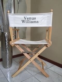 Venus Williams Autographed Director's Chair