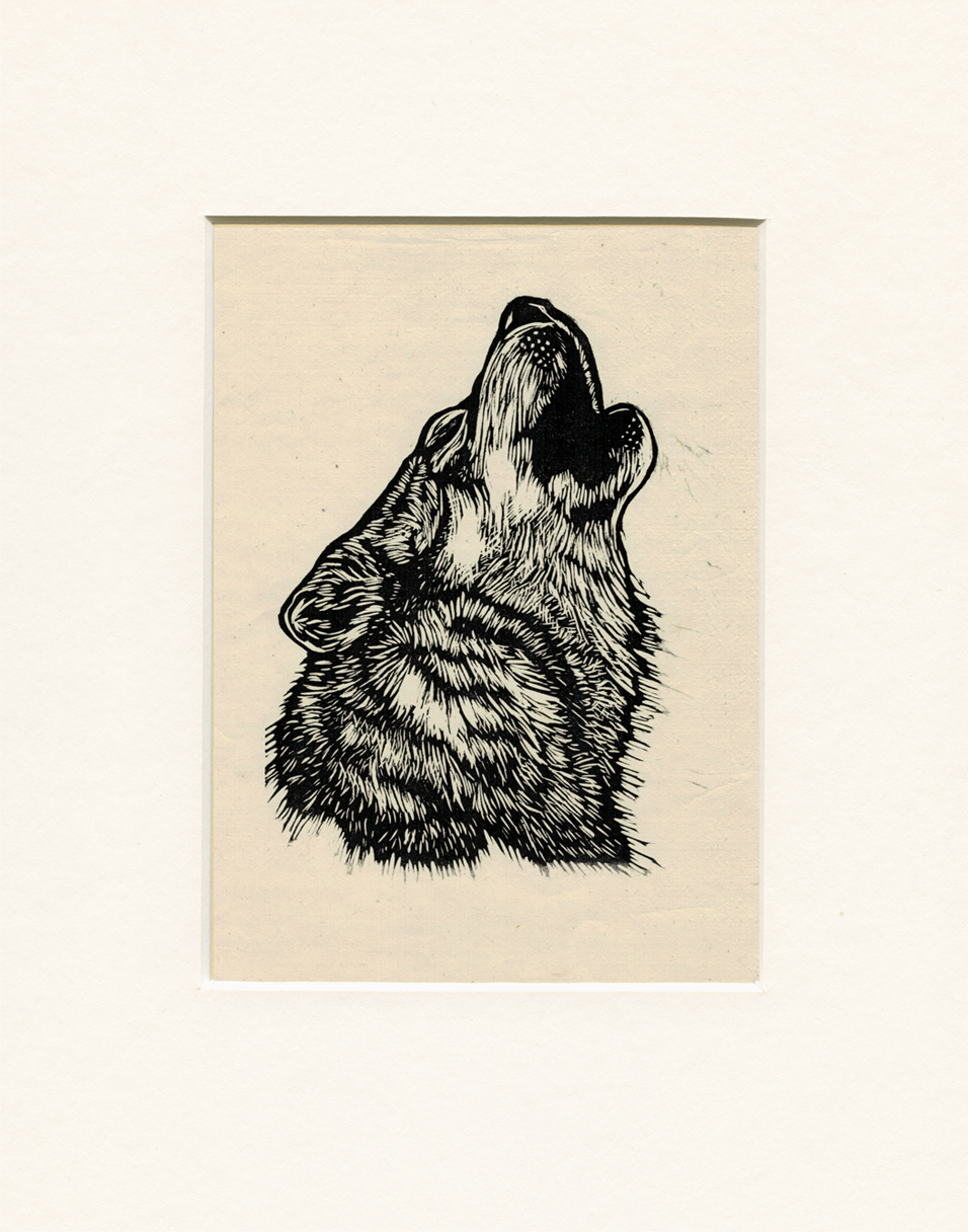 Howl Original Woodcut Print (PRO)