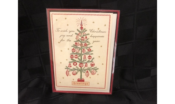 Christmas Tree Greetings Christmas Card Box #1