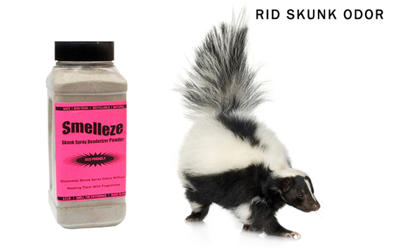 SMELLEZE Natural Skunk Smell Removal Deodorizer: 2 lb. Granules Get ...
