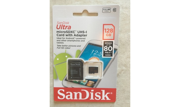 SanDisk MicroSDXC with adapter