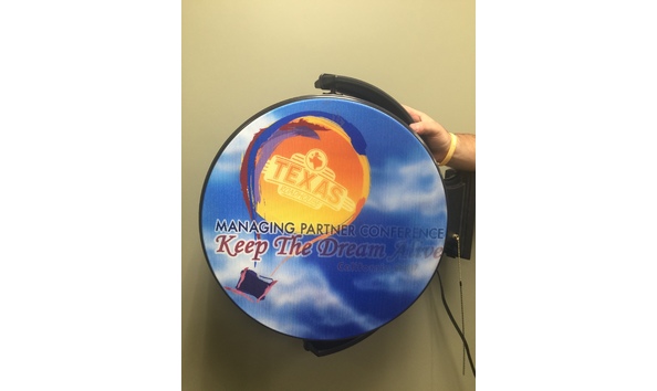 Texas Roadhouse / Coca-Cola Hanging Rotating Sign