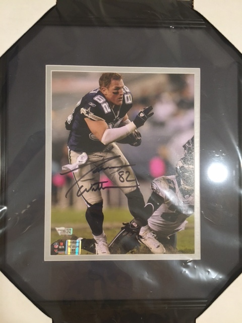 Jason Witten Dallas Cowboys autographed Action Framed Photo