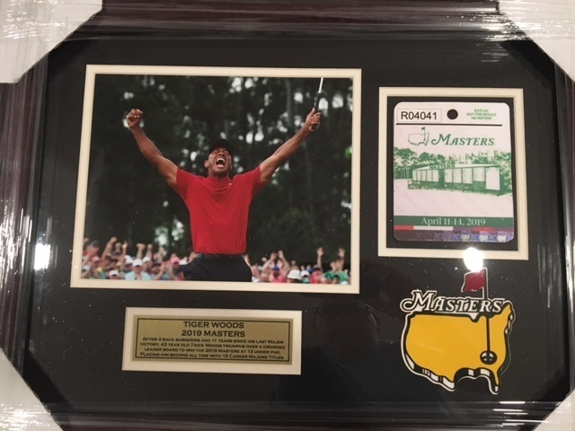 Tiger Woods 2019 MASTERS Celebration Framed Collage