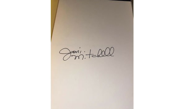 Joni Mitchell Hand-Signed Art Book, Ltd 1st Ed
