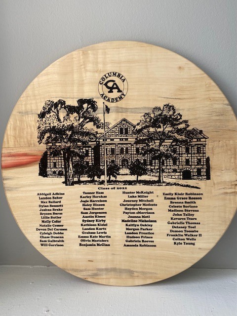 12th Grade Class Project - James England Engraved Platter