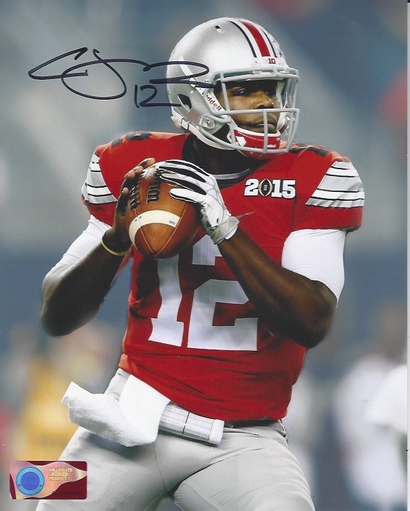 Cardale Jones OSU #12 autographed 8 X 10 photo