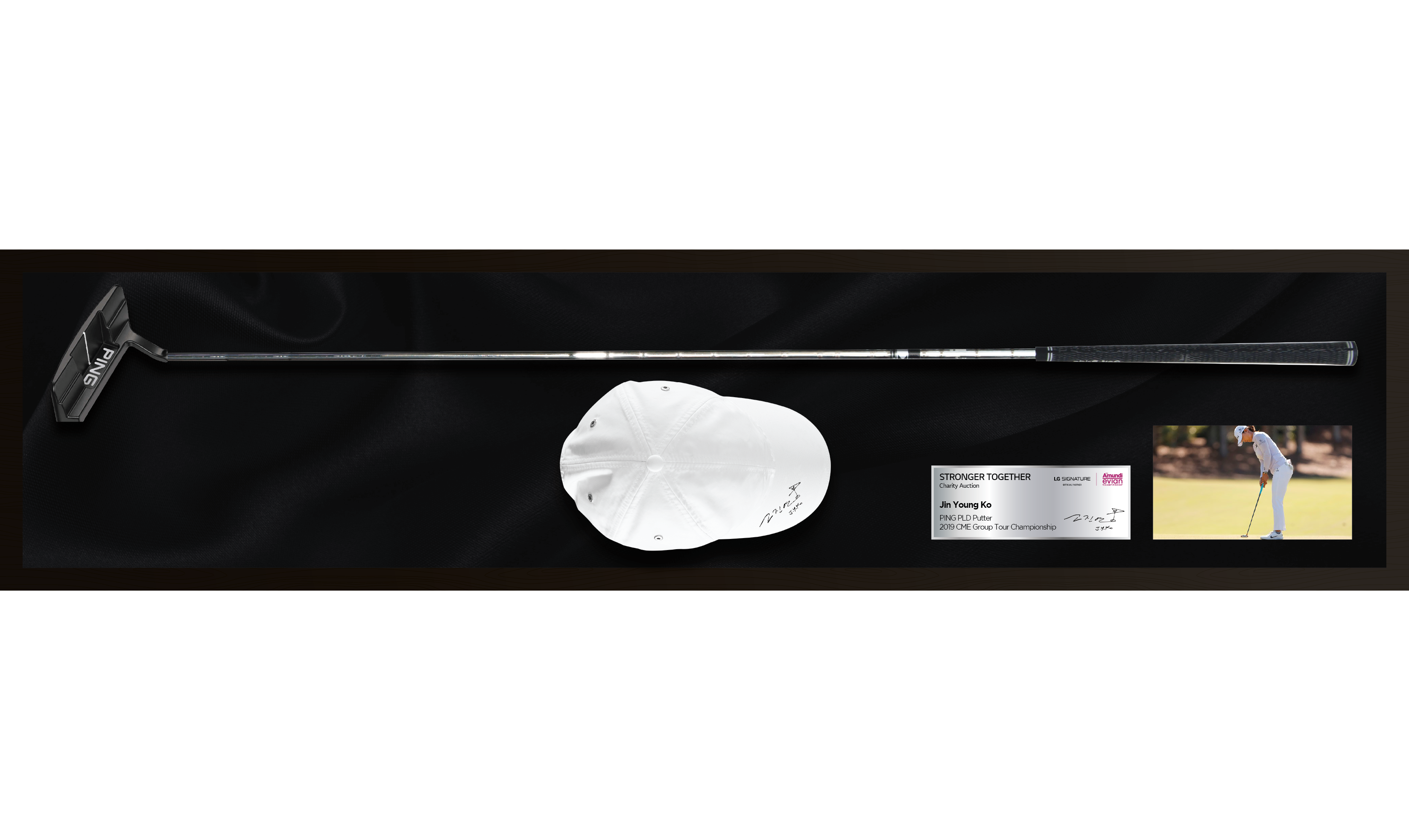 Jin Young Ko’s PING PLD Putter and Cap With Signature
