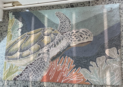 RUG turtle rug entry doormat by FRONTGATE