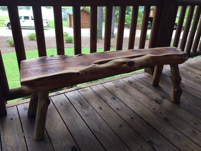 Rustic Cedar Bench