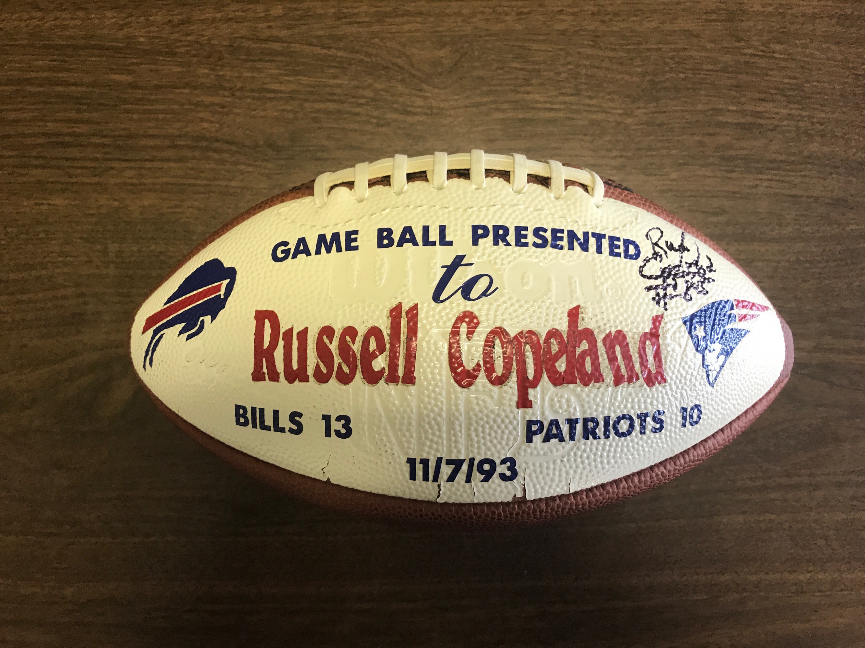 Russell Copeland Signed Ball