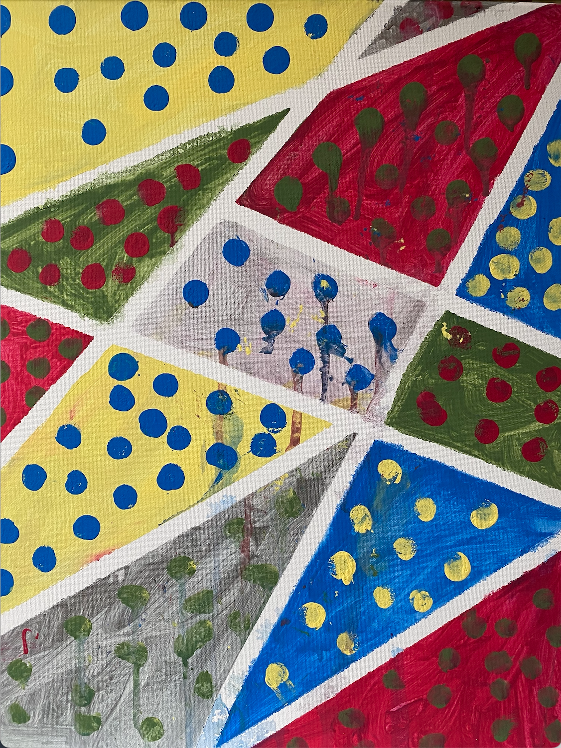 Shapes & Dripping Dots