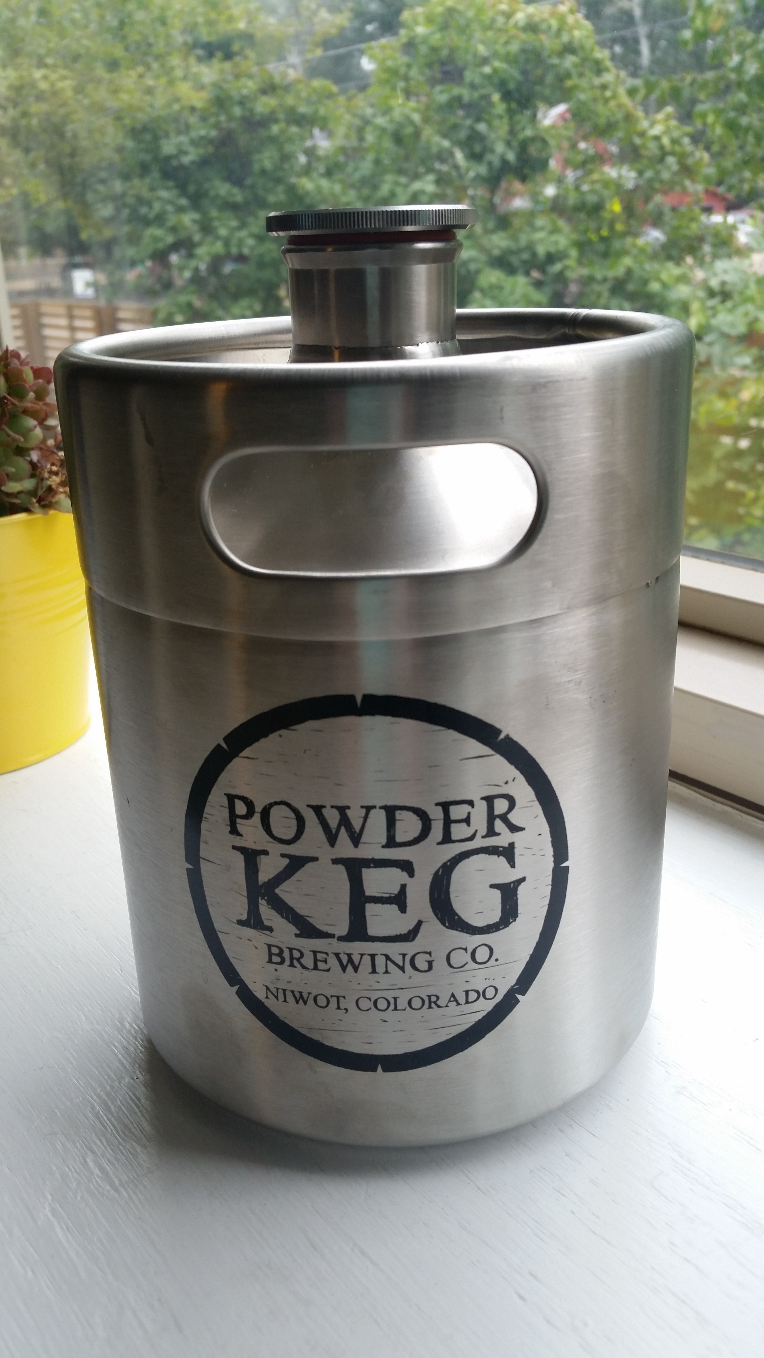 Powder Keg Brewing Company Growler and 1 Growler Fill