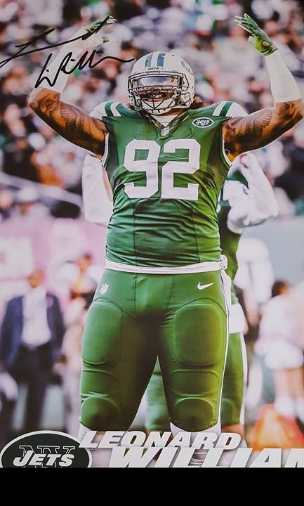 Leonard Williams #92 DE NY JETS Signed Print