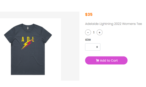 Adelaide Lightning Merch Pack