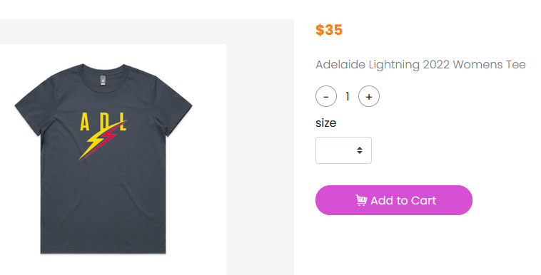 Adelaide Lightning Merch Pack