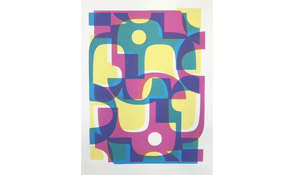 "shape of things_1" 1/1 32" x 24" Screen Print by Artist, Gary Wexler ...