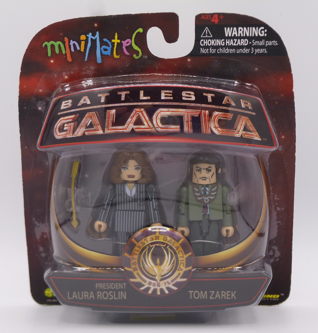 Toy: ArtAsylum Battlestar Galactica President Laura Roslin and Tom Zarek