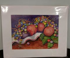 Sally Ann Martone - Original Watercolor - Fruity Landscape