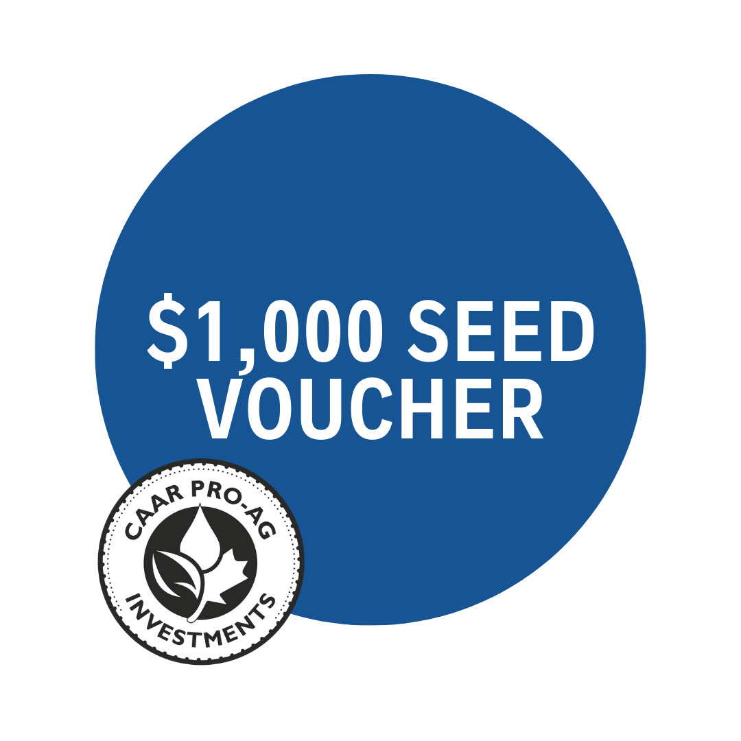 $1,000 SeCan Certified Seed Voucher