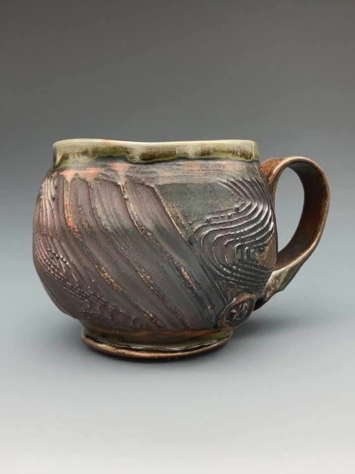 Artisan Crafted Ceramic Stoneware Mug - Guadalupe Marroquin