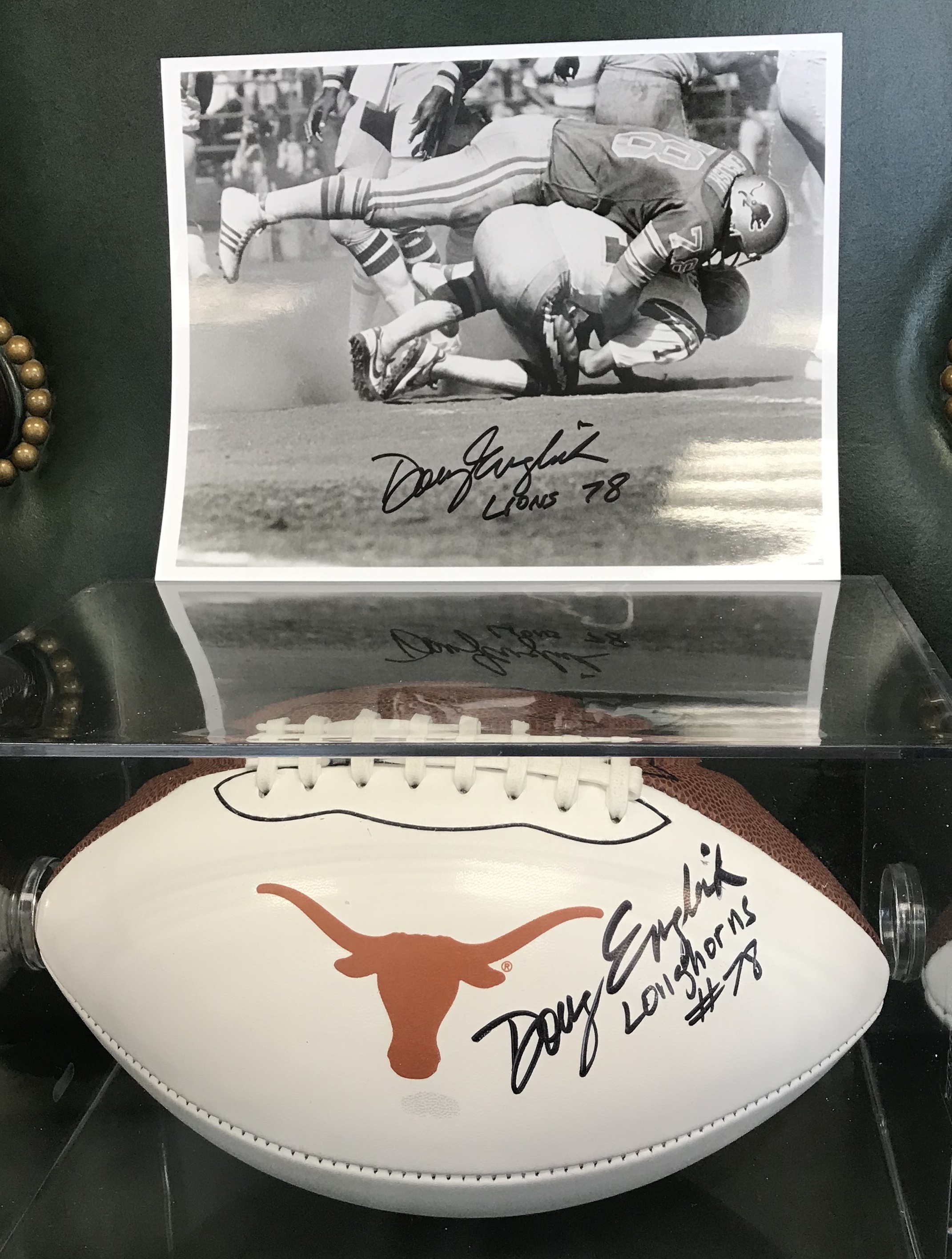 Autographed Football and Picture