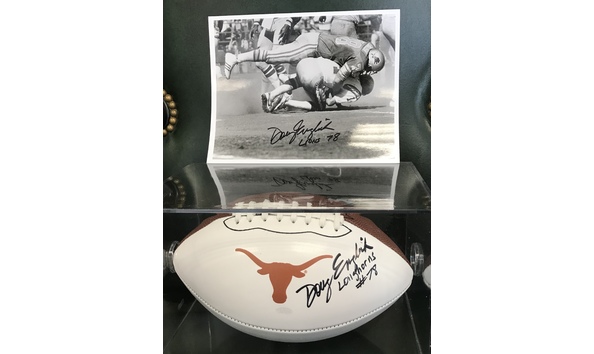 Autographed Football and Picture