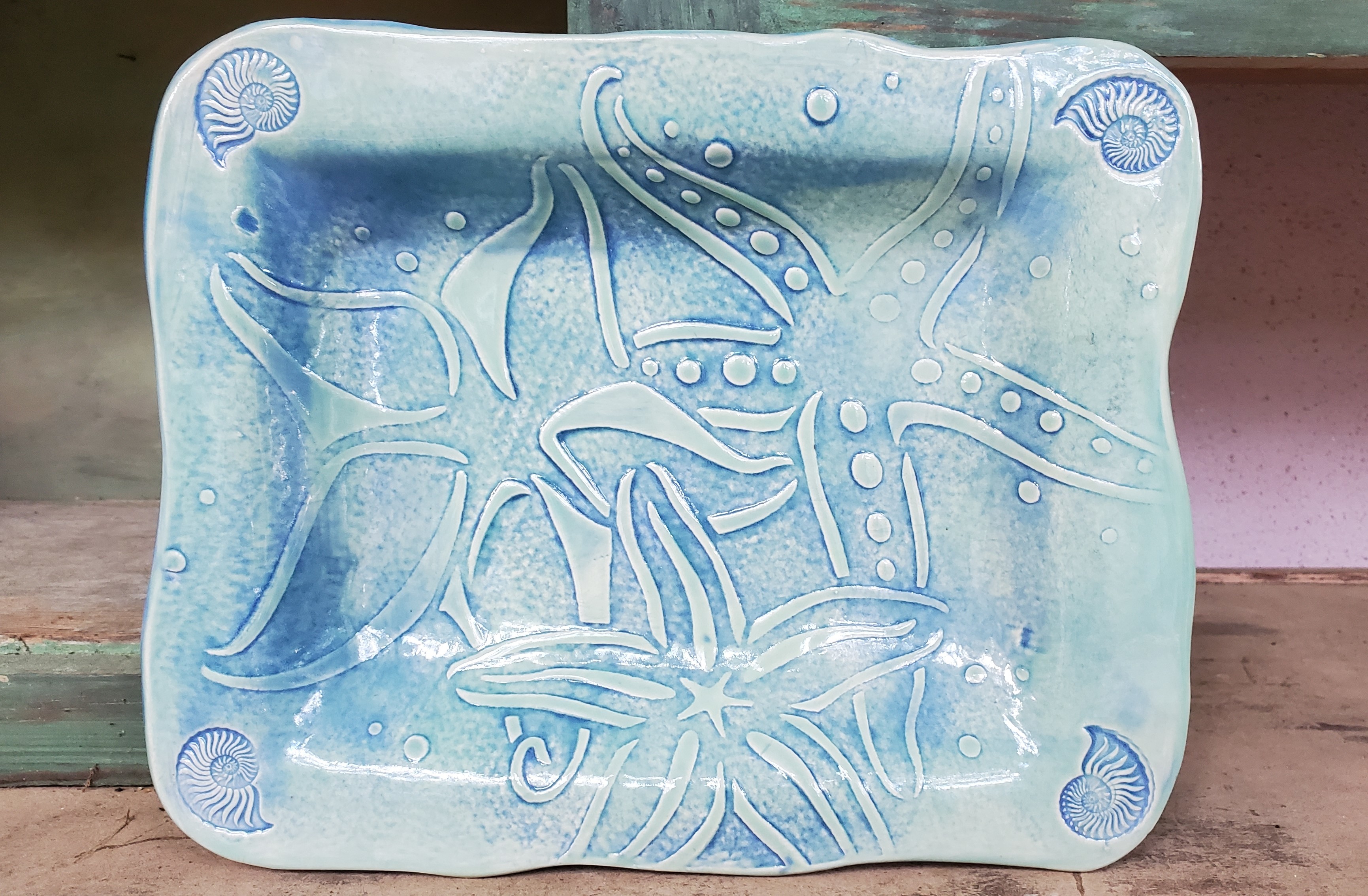 Whimsy Pottery, Starfish Serving Dish