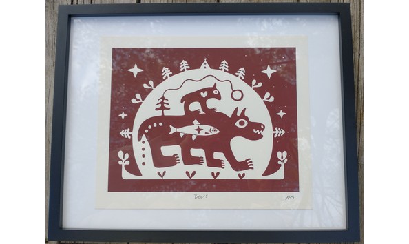 Isaac Murdoch Framed Print "Bears"