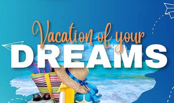 Dream Vacation Raffle Ticket