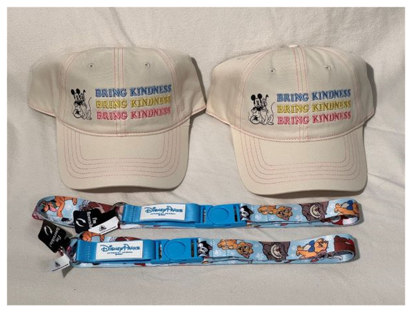 Disney Baseball Caps and Lanyards