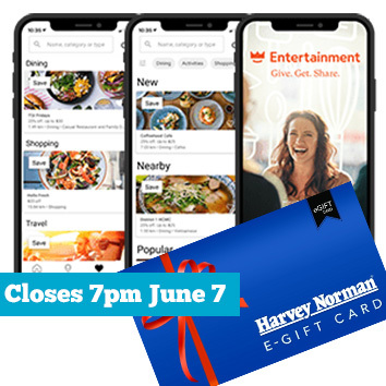 Entertainment Membership and Harvey Norman Voucher