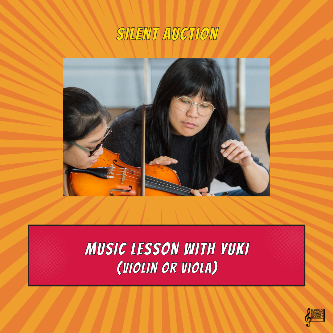 30-minute Violin or Viola lesson with Executive Director, Yuki Numata Resnick