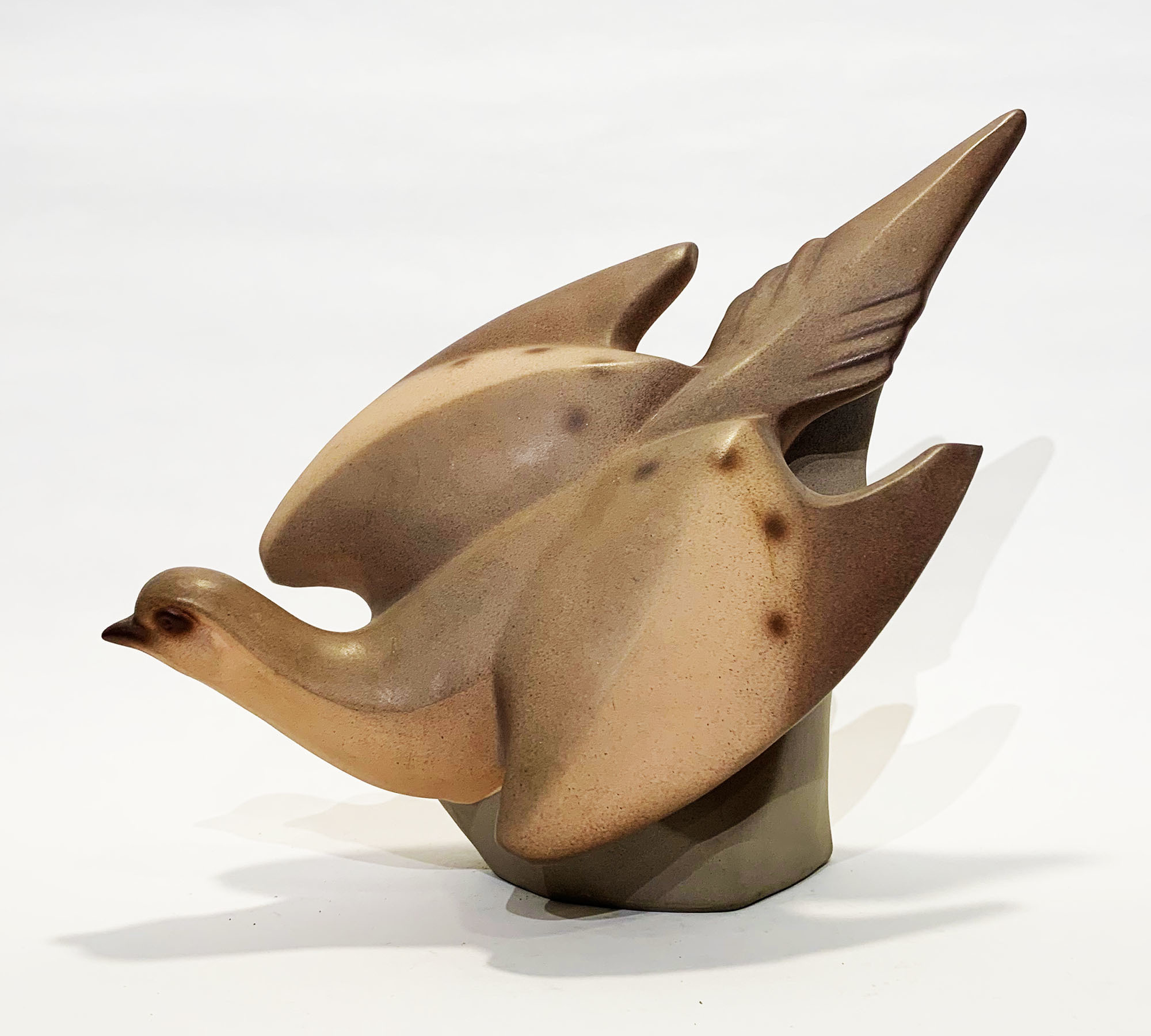 Betty Davenport Ford - RARE Florence Ceramic DOVE Bisque Sculpture 1956