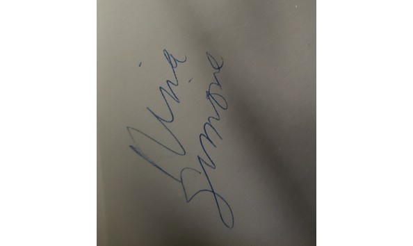 Nina Simone original autographed photo