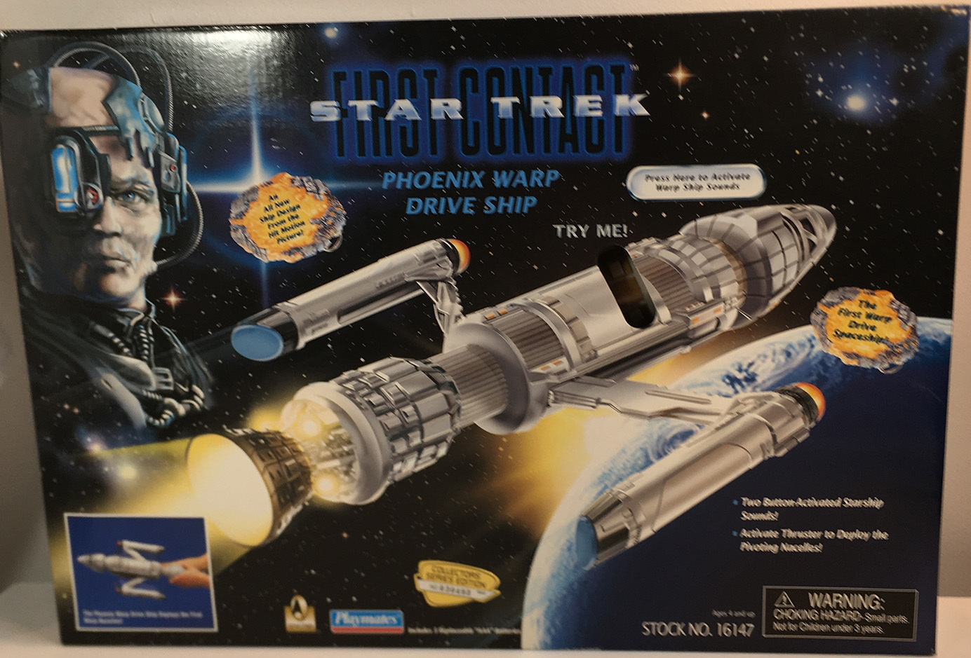 Toy: Star Trek-First Contact - Phoenix Warp Drive Ship, Collector's ...
