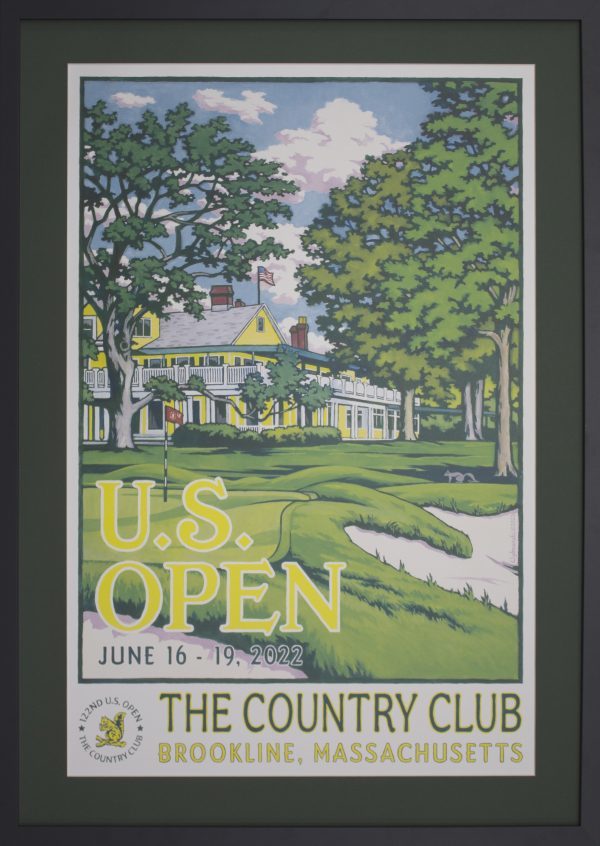 Framed Wybranski US Open Poster
