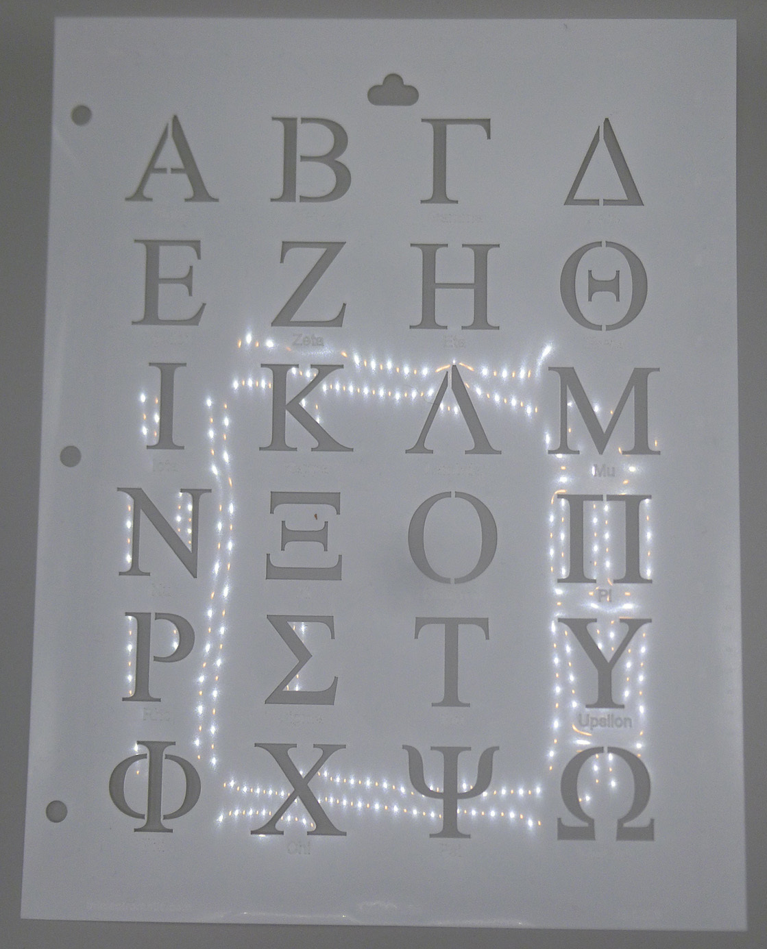 Arts & Crafts - Greek Alphabet Stencils