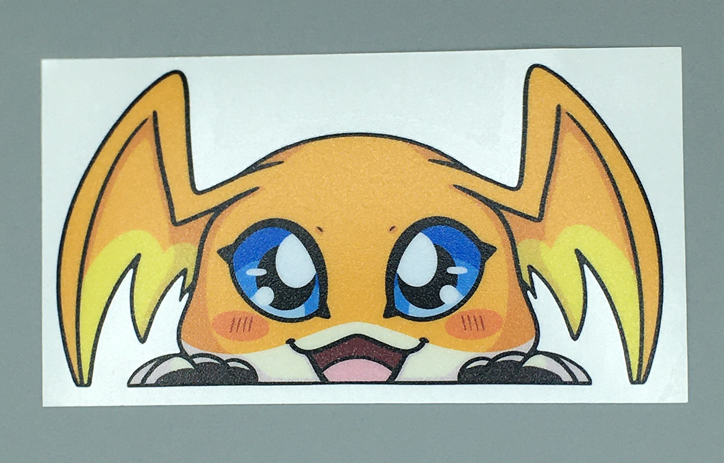 Sticker: Digimon Patamon Peeker Sticker by Artist Lava Alley