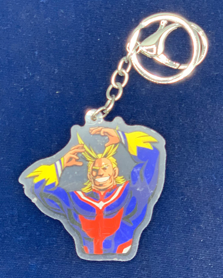 Charm: Allmight from Hy Hero Academia Keychain by Artist KaseySaus Art