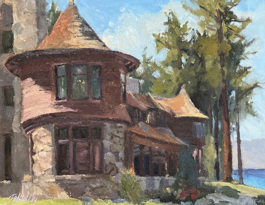 Hellman-Ehrman Mansion Painting by Local Artist Nancy Takaichi
