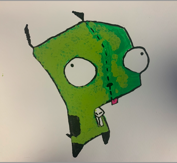 Yeti Student Art by Chester - Invader Zim