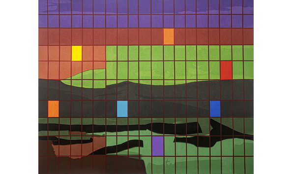 Paisaje geometrizado de Luis Hernández Cruz