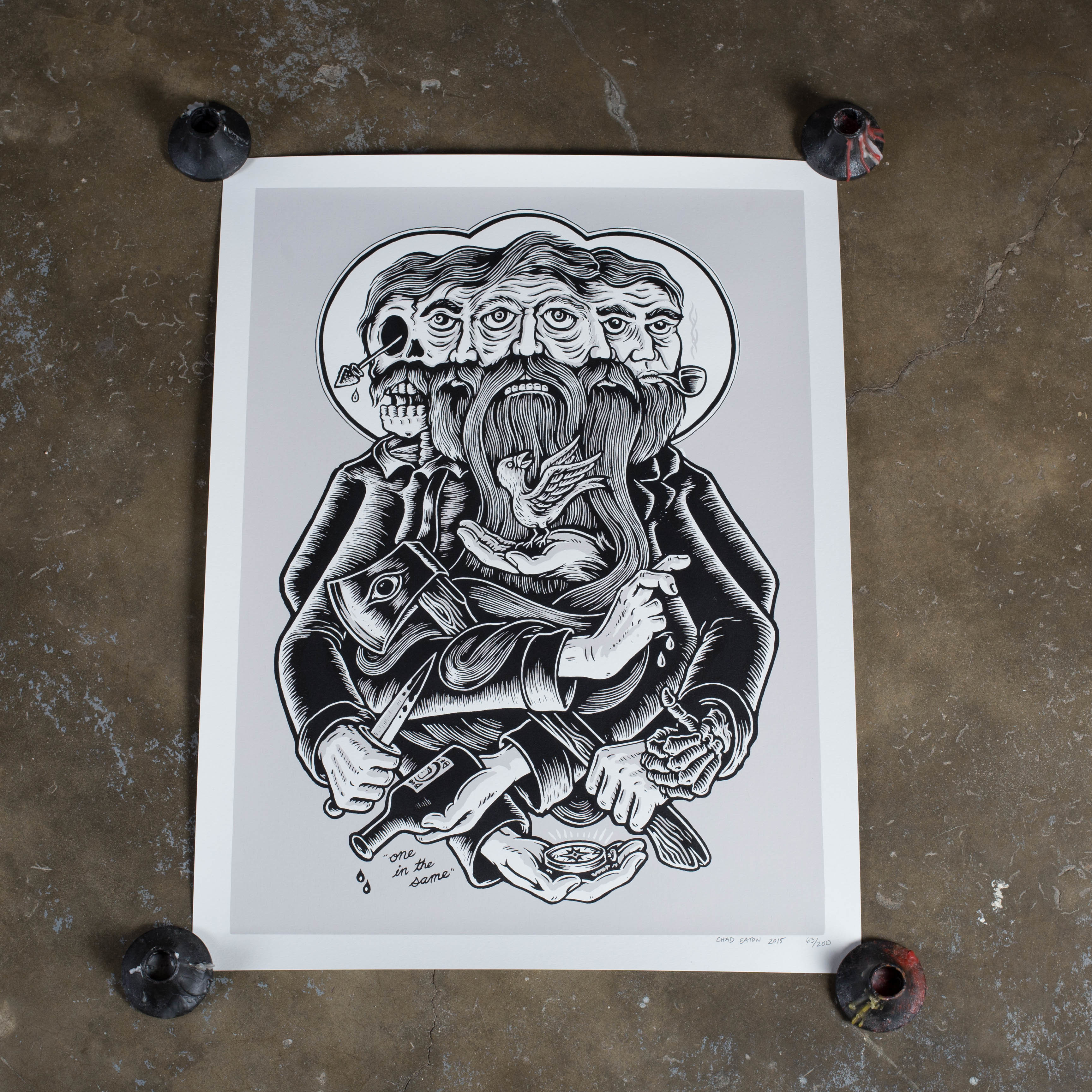Chad Eaton "THE SAME screen printed poster"